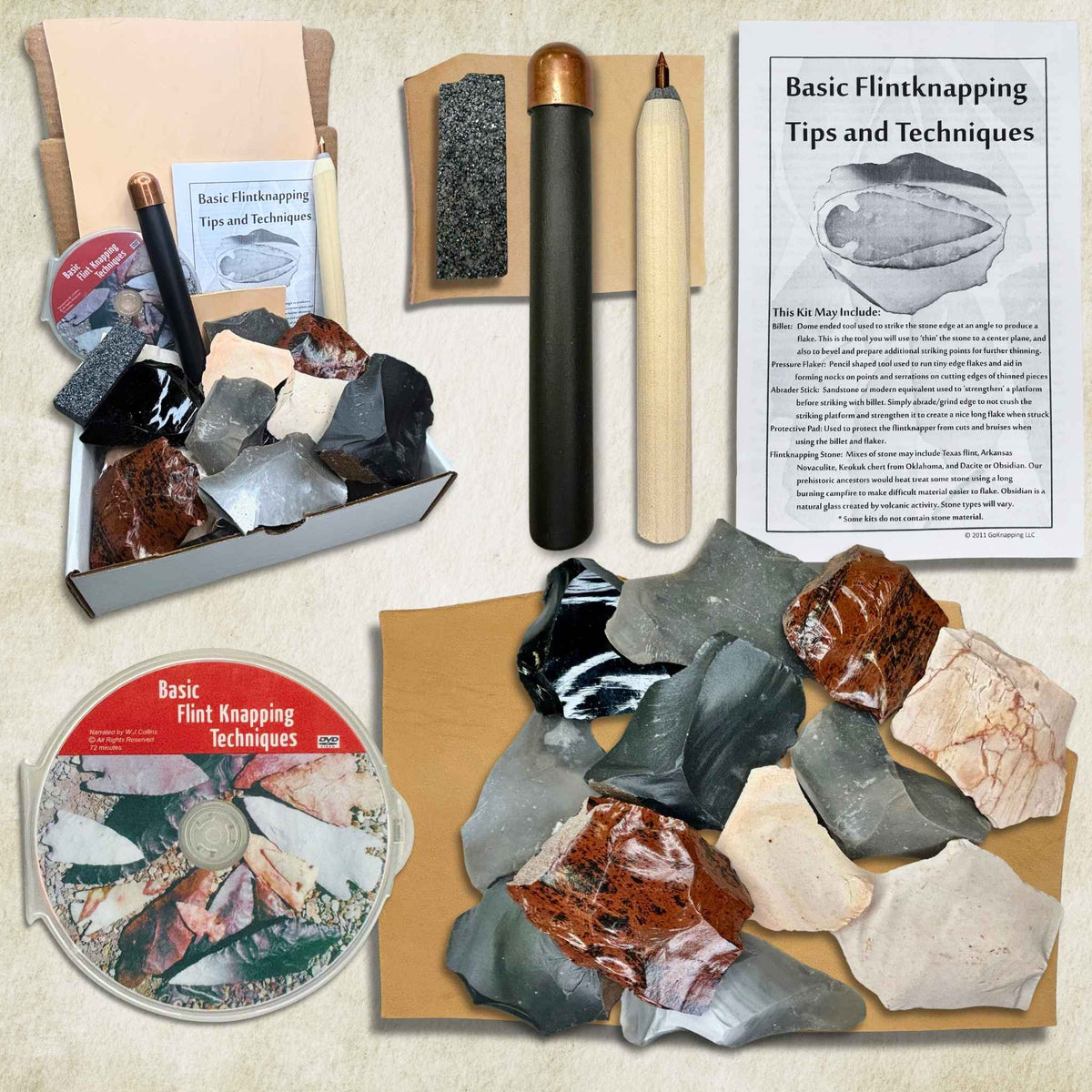 Deluxe Flintknapping Kit - Flint Knapping Kits and Supplies | GoKnapping
