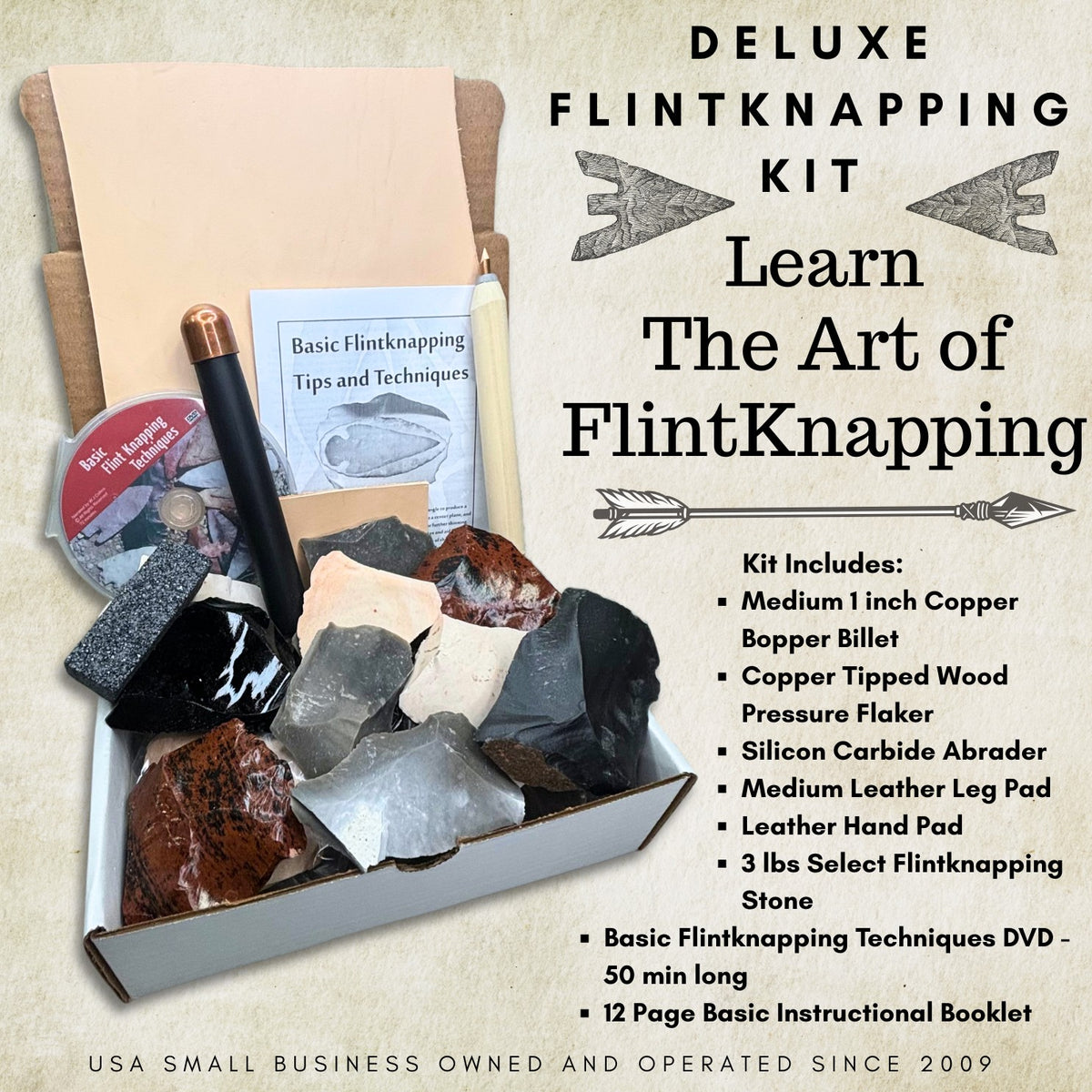 Deluxe Flintknapping Kit - Flint Knapping Kits and Supplies | GoKnapping